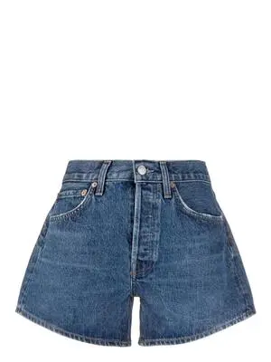 AGOLDE High-waist Denim Shorts - Blue