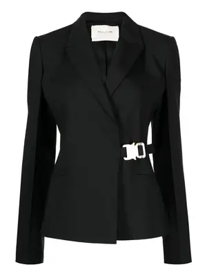 1017 Alyx 9sm Buckle-fastening Wrap Blazer - Black