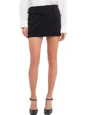 English Factory Belted Skort - Black