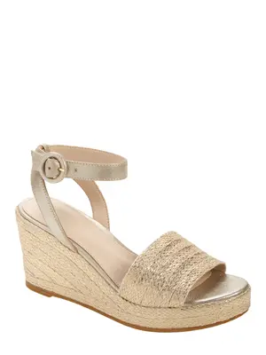 Pelle Moda Pelle Moda Wilder Espadrille Wedge Sandal Gold