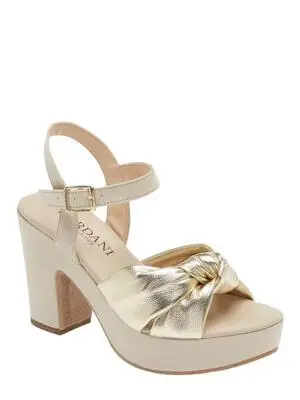 Cordani Lola Knotted Platform Sandal - Platino