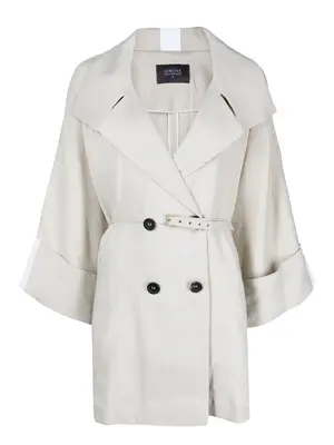 Lorena Antoniazzi Double-breasted Trench Coat - Brown