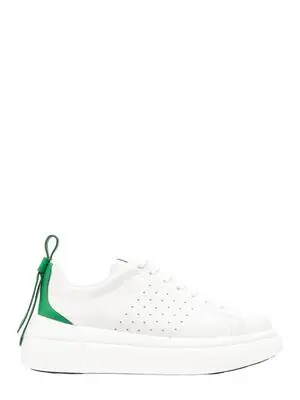 Red Valentino Bow-detail Leather Sneakers - White