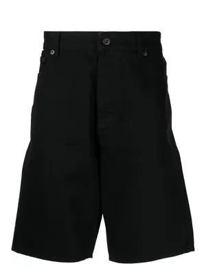 Kenzo Logo-patch Bermuda Shorts - Black