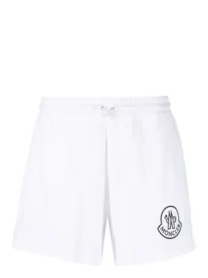 Moncler Cotton Drawstring Shorts - White