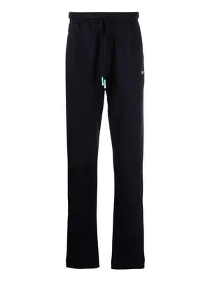 BOSS Embroidered-logo Track Pants - Blue