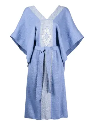 Voz Estrella Kaftan Cardigan - Blue