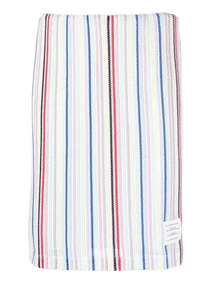 THOM BROWNE Thom Browne Striped Straight Skirt