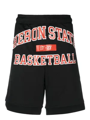 Heron Preston Logo-print Basketball Shorts - Black