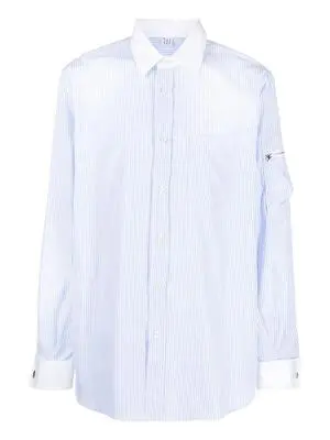 WINNIE N.Y.C Stripe-pattern Shirt - Blue