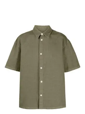 Heron Preston Logo-patch Short-sleeve Shirt - Green
