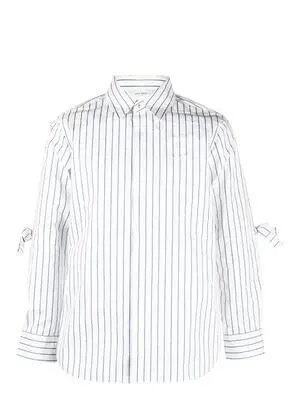 CRAIG GREEN Striped Long-sleeve Shirt - White