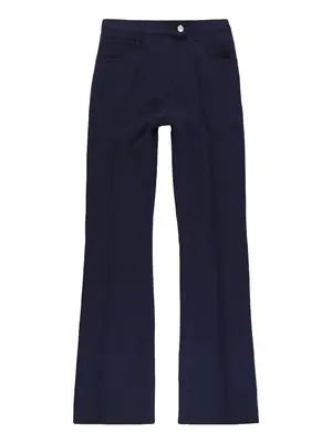 COURREGES Low-rise Bootcut Trousers - Blue