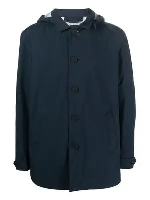 SAVE THE DUCK Hooded Parka Coat - Blue