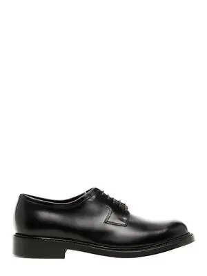 Grenson Leather Derby Shoes - Black