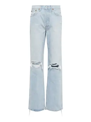 RE/DONE 90s High-rise Straight Jeans - Blue
