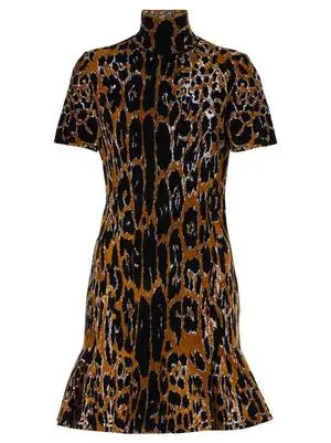 Alaïa Jacquard Mini Dress - Multicoloured
