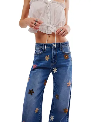 DRIFTWOOD Charlee Wide-Leg Jeans Doo Wop