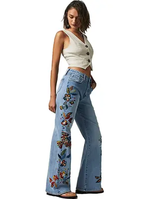 DRIFTWOOD Charlee Wide-Leg Jeans Folklore