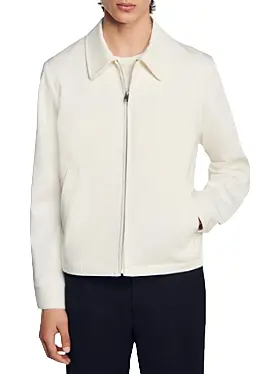 Sandro Sandro Cotton Jacket Ecru