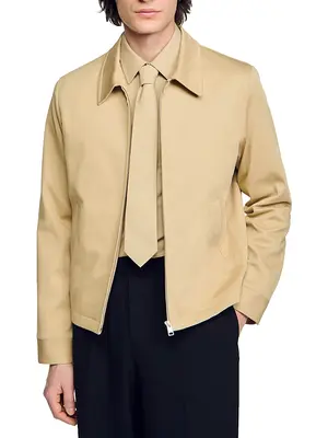 Sandro Sandro Cotton Jacket Light Sand