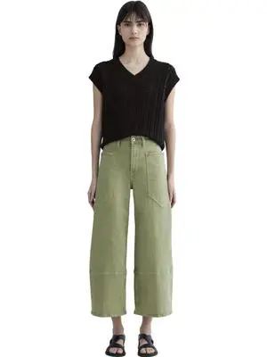 Everlane Way-High® Gardener Cropped Jean Oil Green