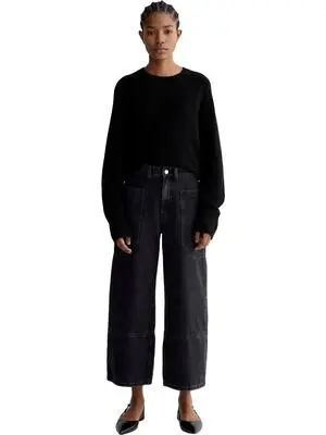 Everlane Way-High® Gardener Cropped Jean Washed Black
