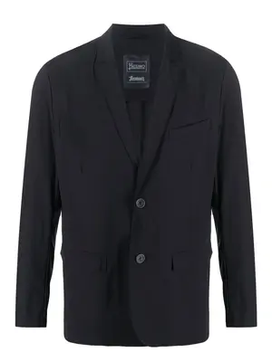 Herno Single-breasted Blazer - Blue