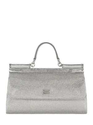 Dolce & Gabbana Small Sicily Top-handle Bag - Silver