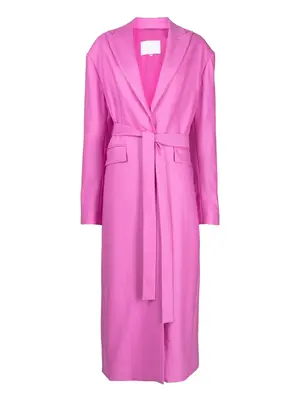 Costarellos Peak-lapels Trench Coat - Pink