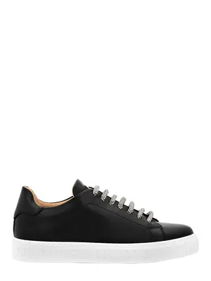 Philipp Plein Low-top Leather Sneakers - Black