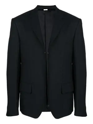 Random Identities Buttonless Long-sleeved Blazer - Black