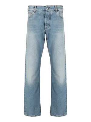 COUNTY OF MILAN Marcelo Burlon Straight-leg Washed Jeans - Blue