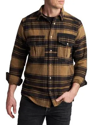 ROAN Axel Flannel Shirt Jacket Umber Plaid