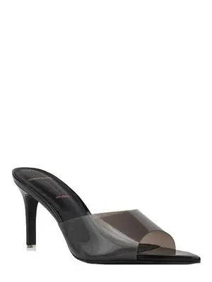 BLACK SUEDE STUDIO BLACK SUEDE STUDIO Belle Open Toe Pump Black Pvc/patent