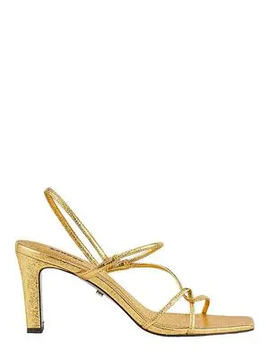 Sandro Faye Metallic Sandals - Gold
