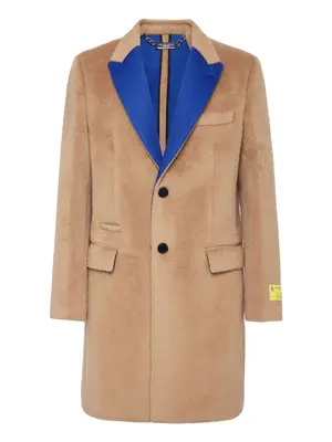 Philipp Plein Single-breasted Wool Coat - Neutrals
