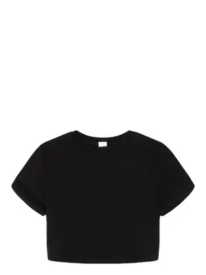 RE/DONE Cropped T-shirt - Black