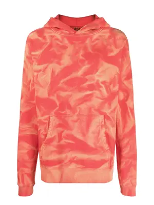 424 Tie-dye Cotton Hoodie - Red