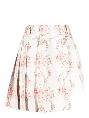 SIMONE ROCHA Simone Rocha Floral-Print Asymmetric Skorts