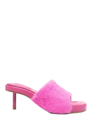 Jacquemus Textured Open-toe Sandals - Pink