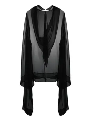 Rick Owens Flyproof Silk Tunic - Black