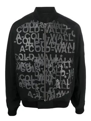 A-COLD-WALL* Logo-print Bomber Jacket - Black