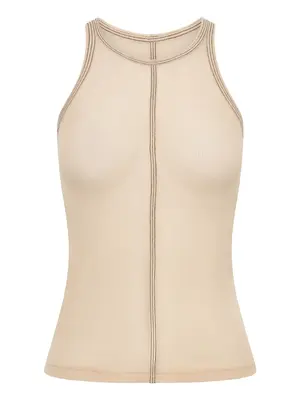DION LEE Round-neck Tank Top - Neutrals