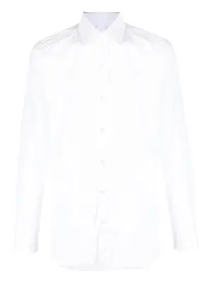 TOM FORD Plain Cotton Shirt - White