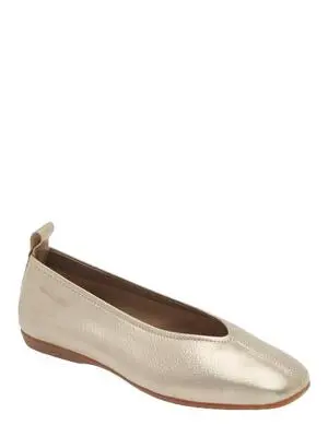 WONDERS Wonders Ballet Flat Soft Gold Metallic