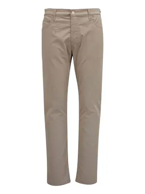 Ag Straight-leg Trousers - Neutrals