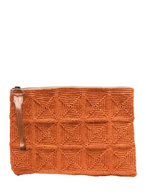 IBELIV Tanala Woven Clutch - Orange