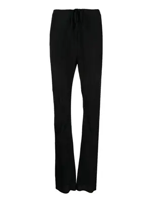 LOW CLASSIC Straight-leg Trousers - Black