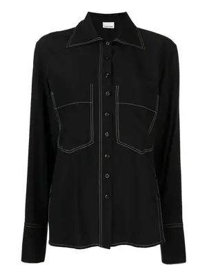 LOW CLASSIC Long-sleeved Shirt - Black